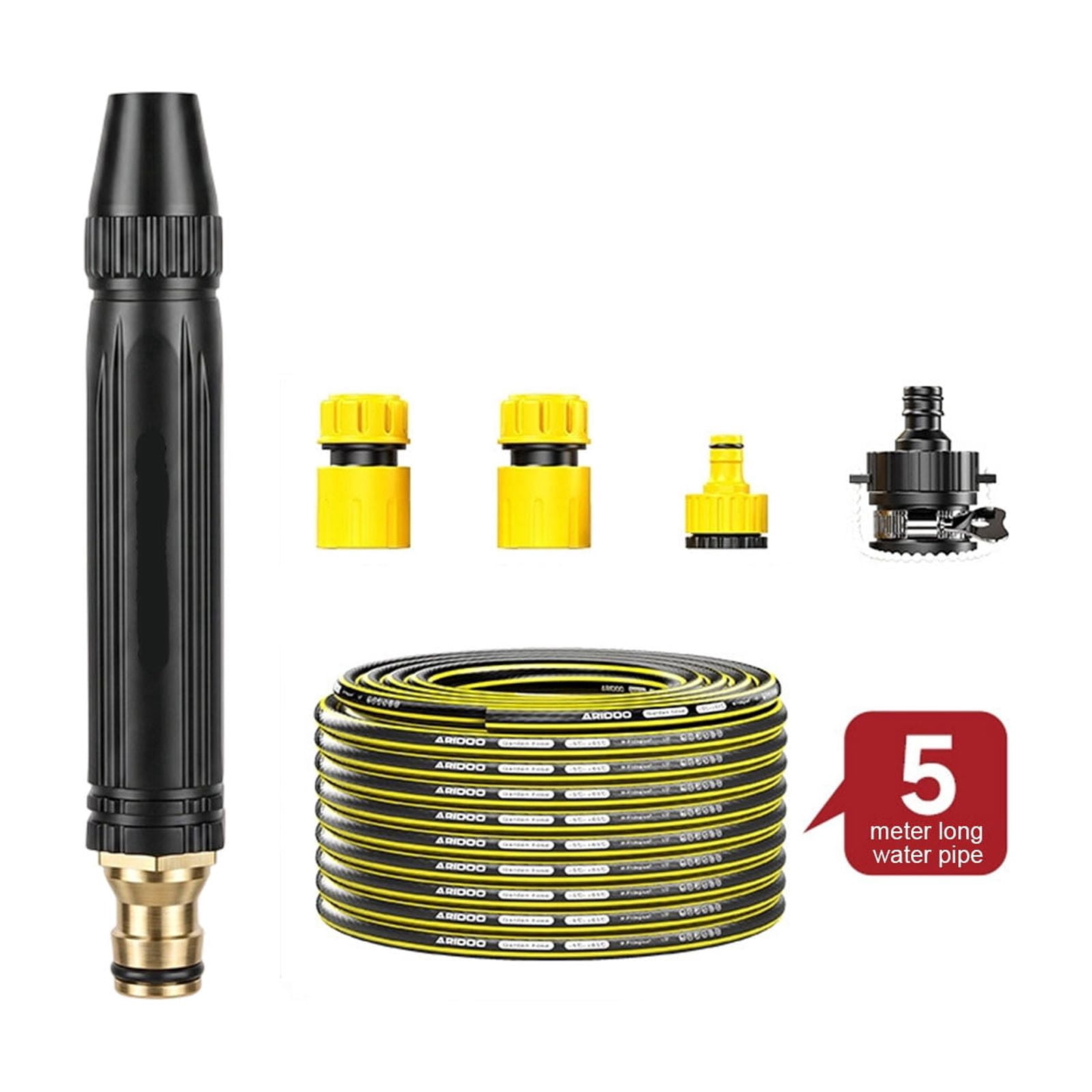 High Pressure Sprayer,1* Spray Nozzle + 4* Connectors + 1* 5m Water ...