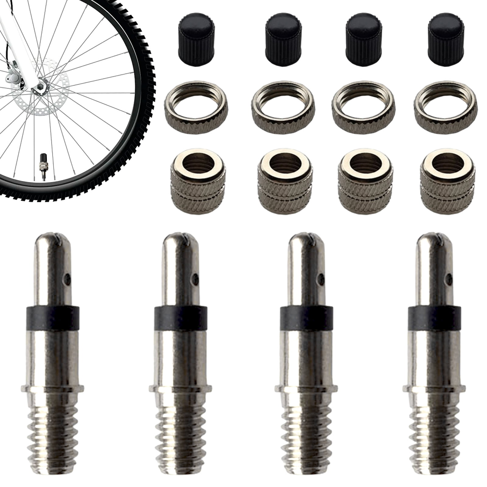 High-Pressure Tire Valve For Bicycles, Brass Presta Valve Core Ensures ...