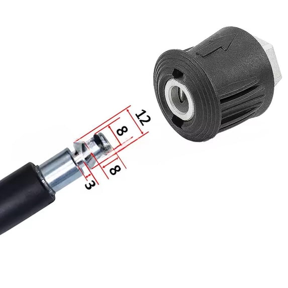 High Pressure Washer Adapter, Hose Adapter Quick Connect, Brass M22 ...