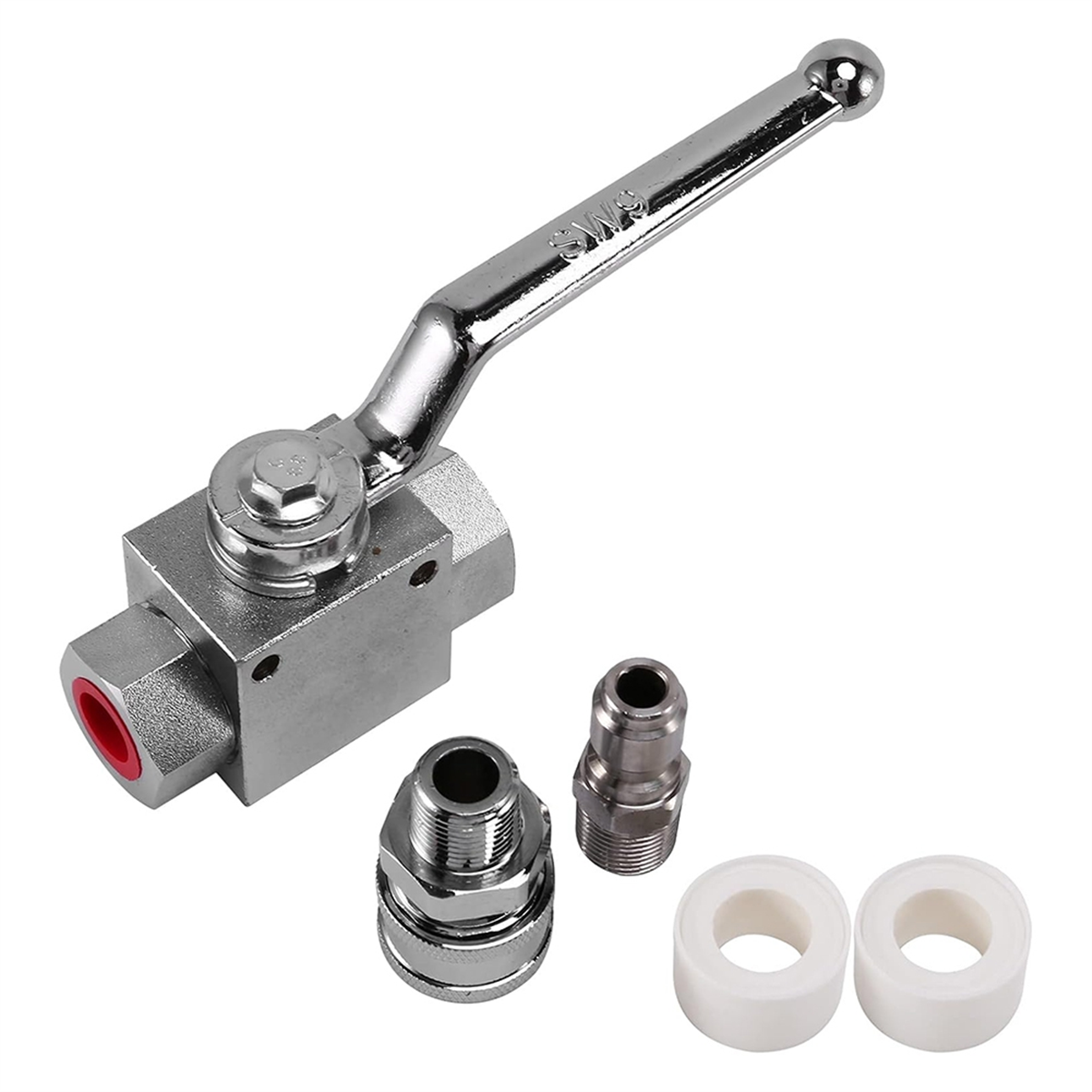High Pressure Washer Ball Valve Kit, 3/8 Inch Quick Connect for Power ...