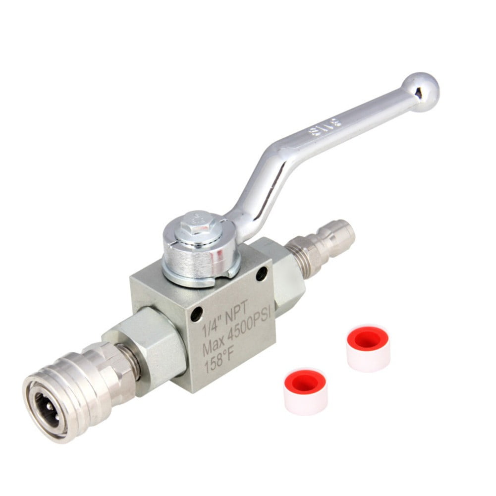 High Pressure Washer Ball Valve Kit Quick Connect For Power Washer Hose ...