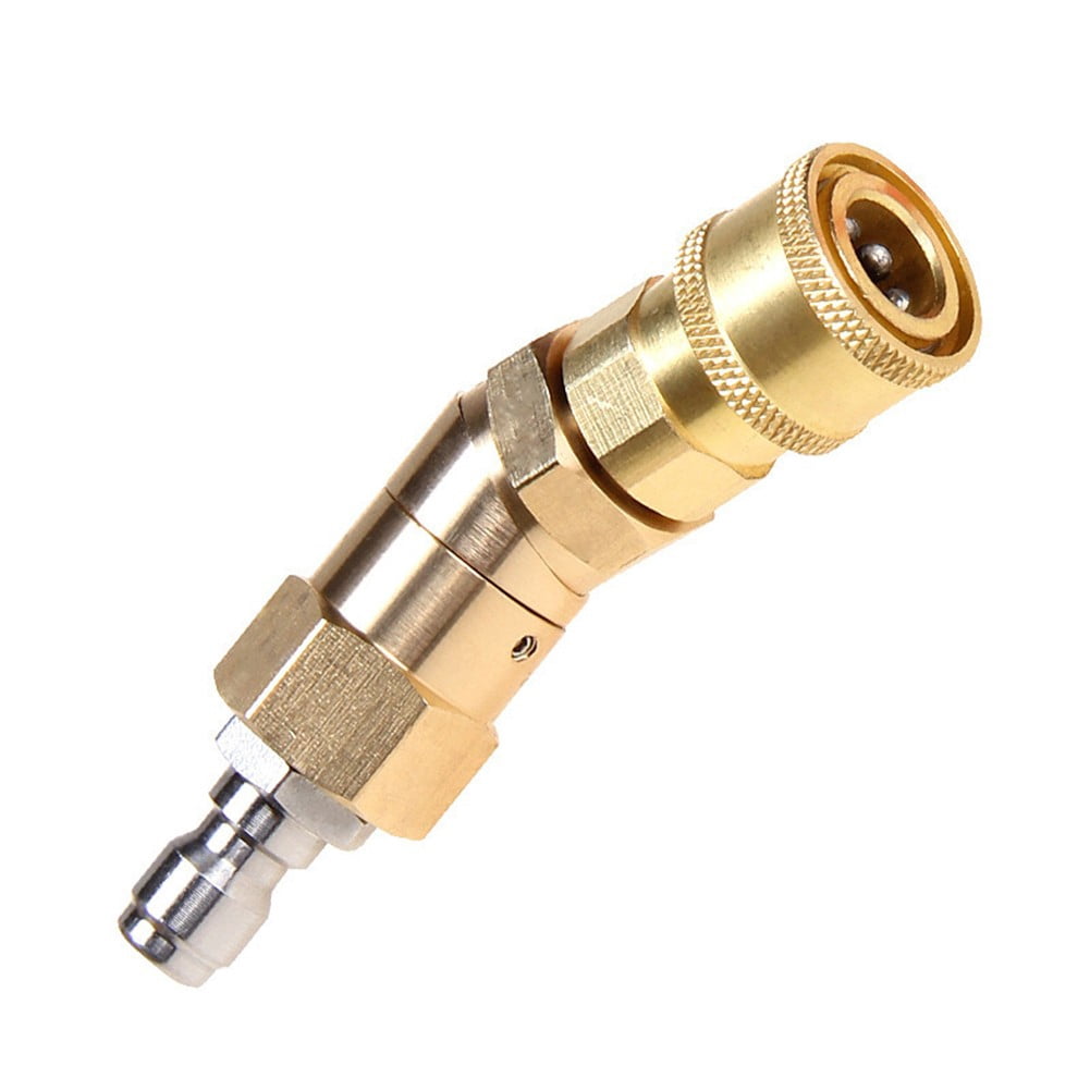 High Pressure Washer Rotating Copper Connector - 360-Degree Quick ...