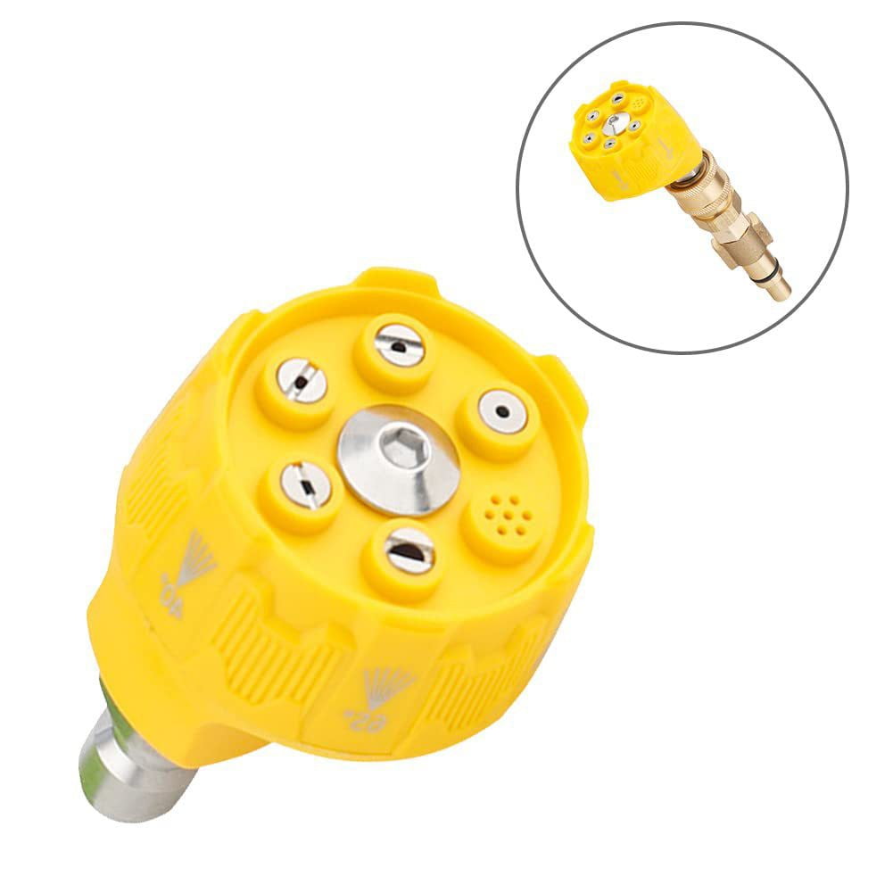 High Pressure Washer Spray Nozzle 0 15 25 40 Degree Rotation Watering ...