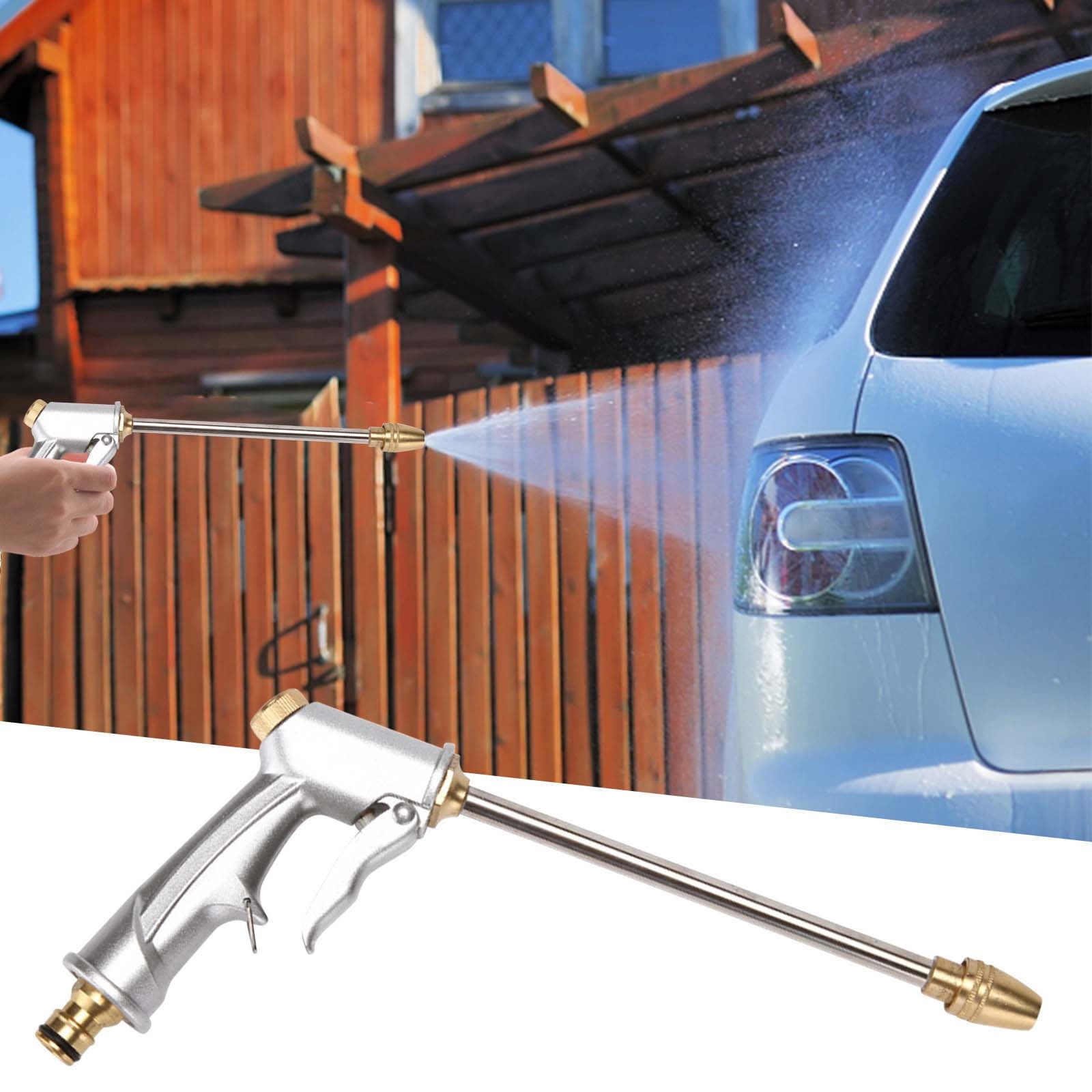 High-Pressure Water Hose Nozzle Sprayer | All-Metal Aluminum Alloy Body ...