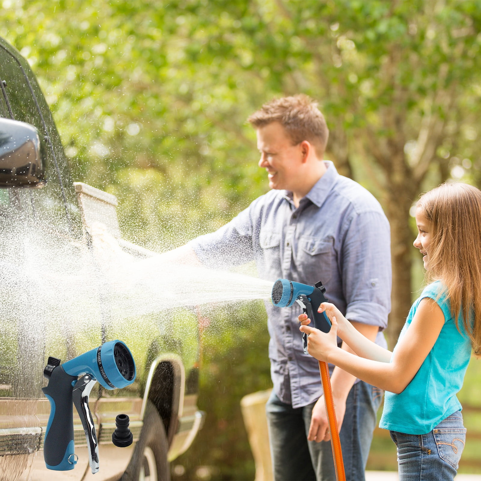 High Pressure Water Nozzle | 10 Function Plastic Spray Nozzle ...