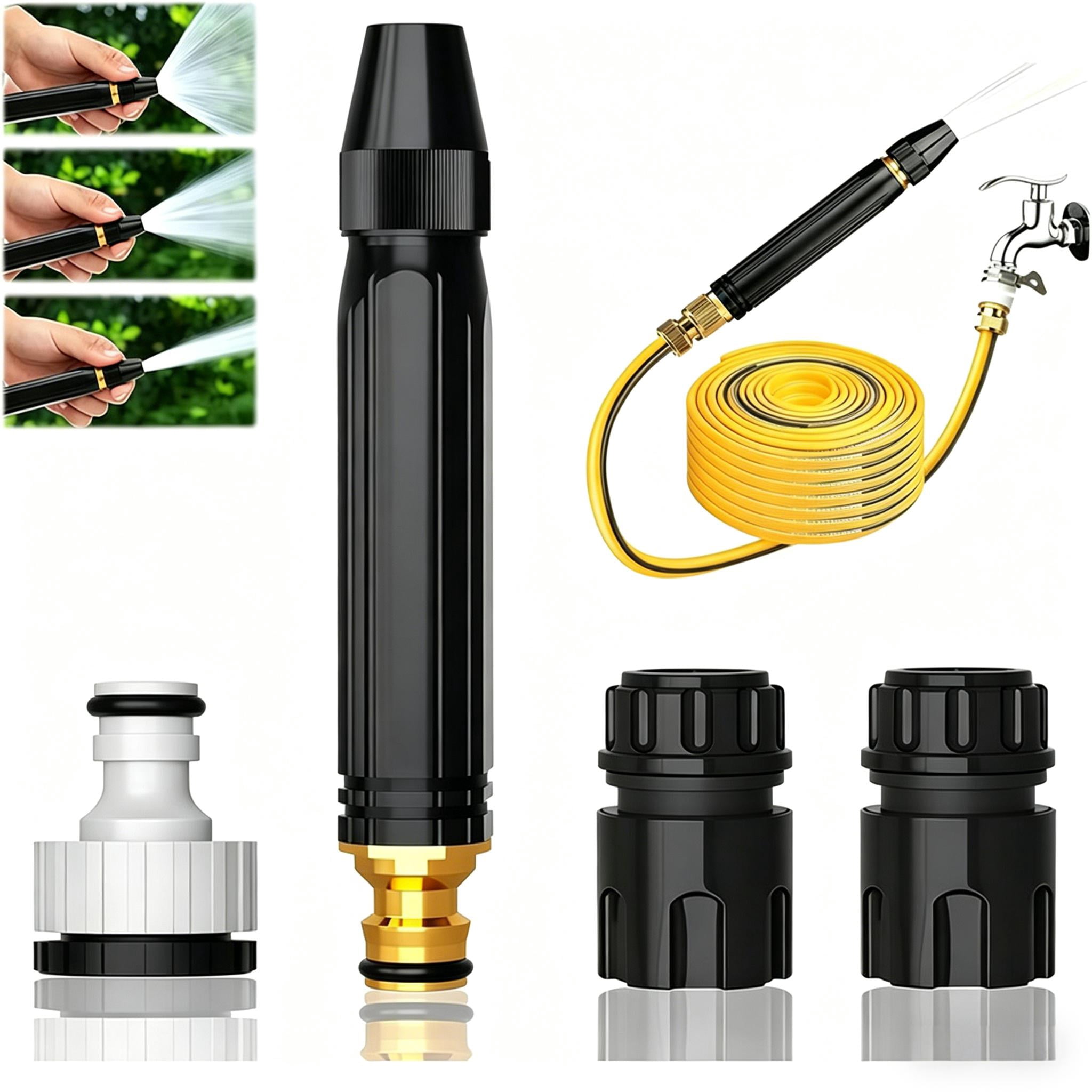 High Pressure Water Nozzle Jet Sweeper Nozzle Car Wash Sprayer Garden ...