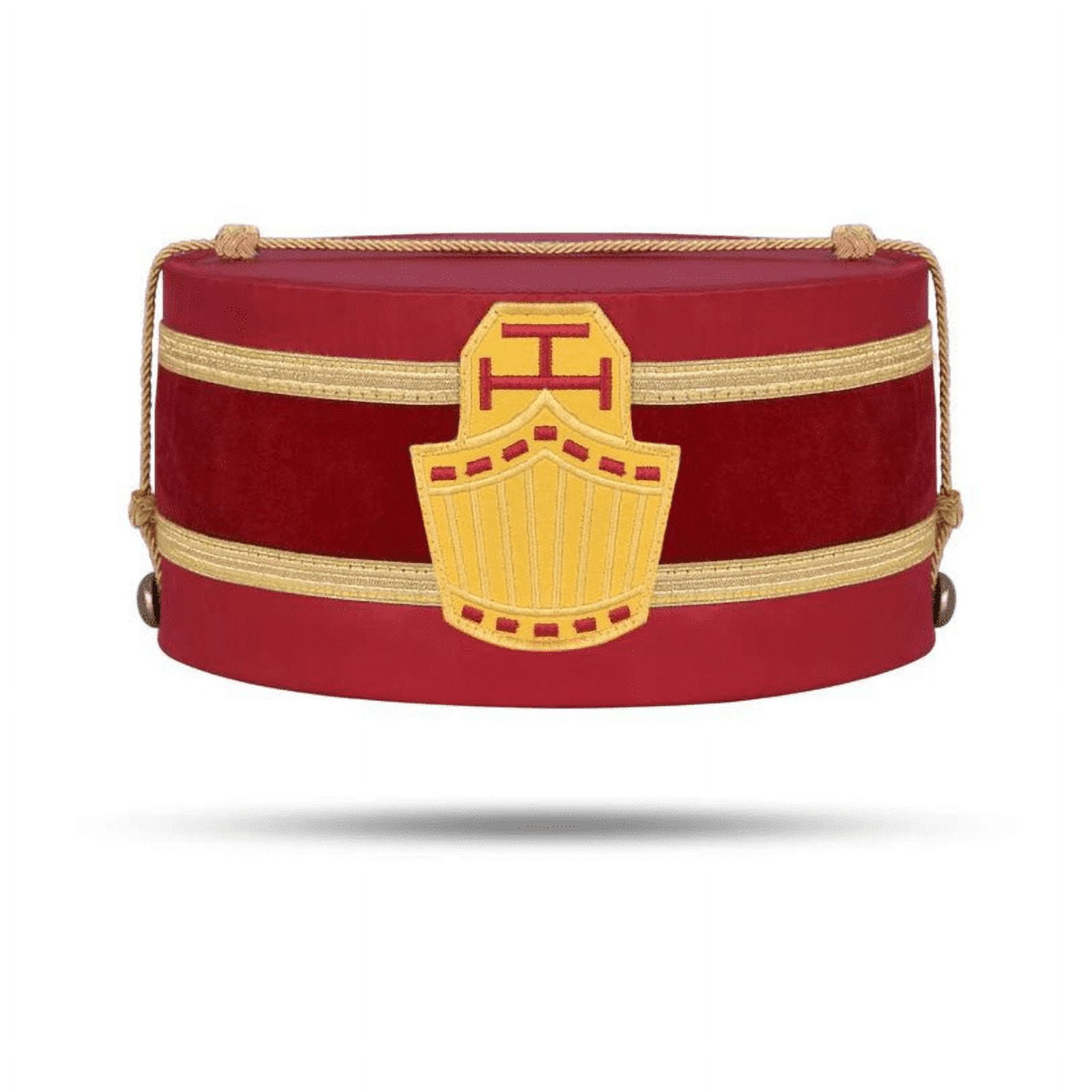High Priest Royal Arch Masonic Chapter Crown Cap - Red Velvet & Gold ...