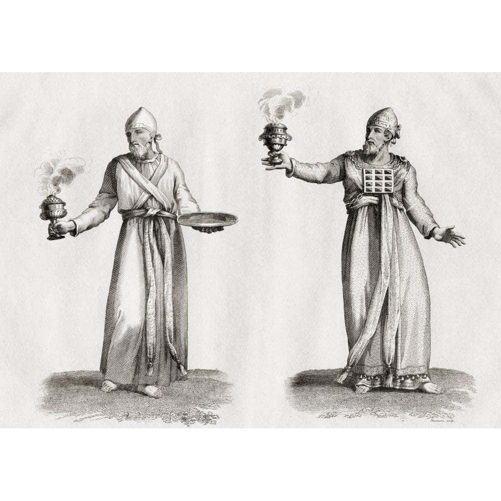 High Priests As Described In The Old Testament. From A 19th Century ...