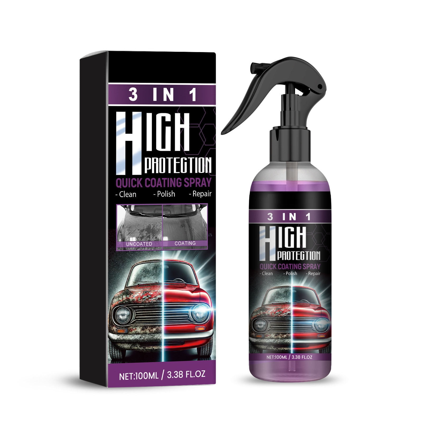 High Protection Ceramic Coating Spray Long Lasting Automotive Sealant ...