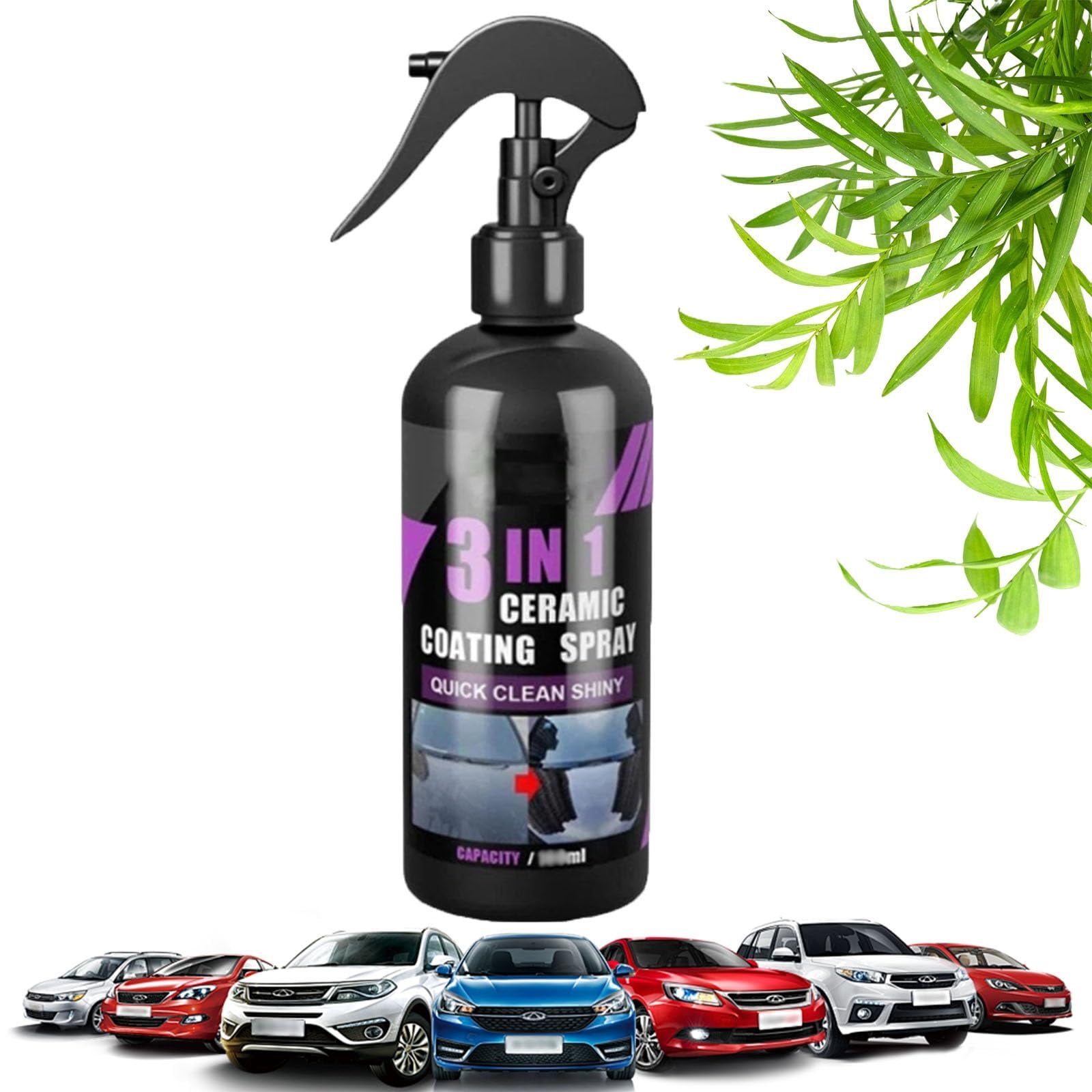 High Protection Fast Nano Ceramic Coating Spray, Prepinfoam 3 in 1 ...