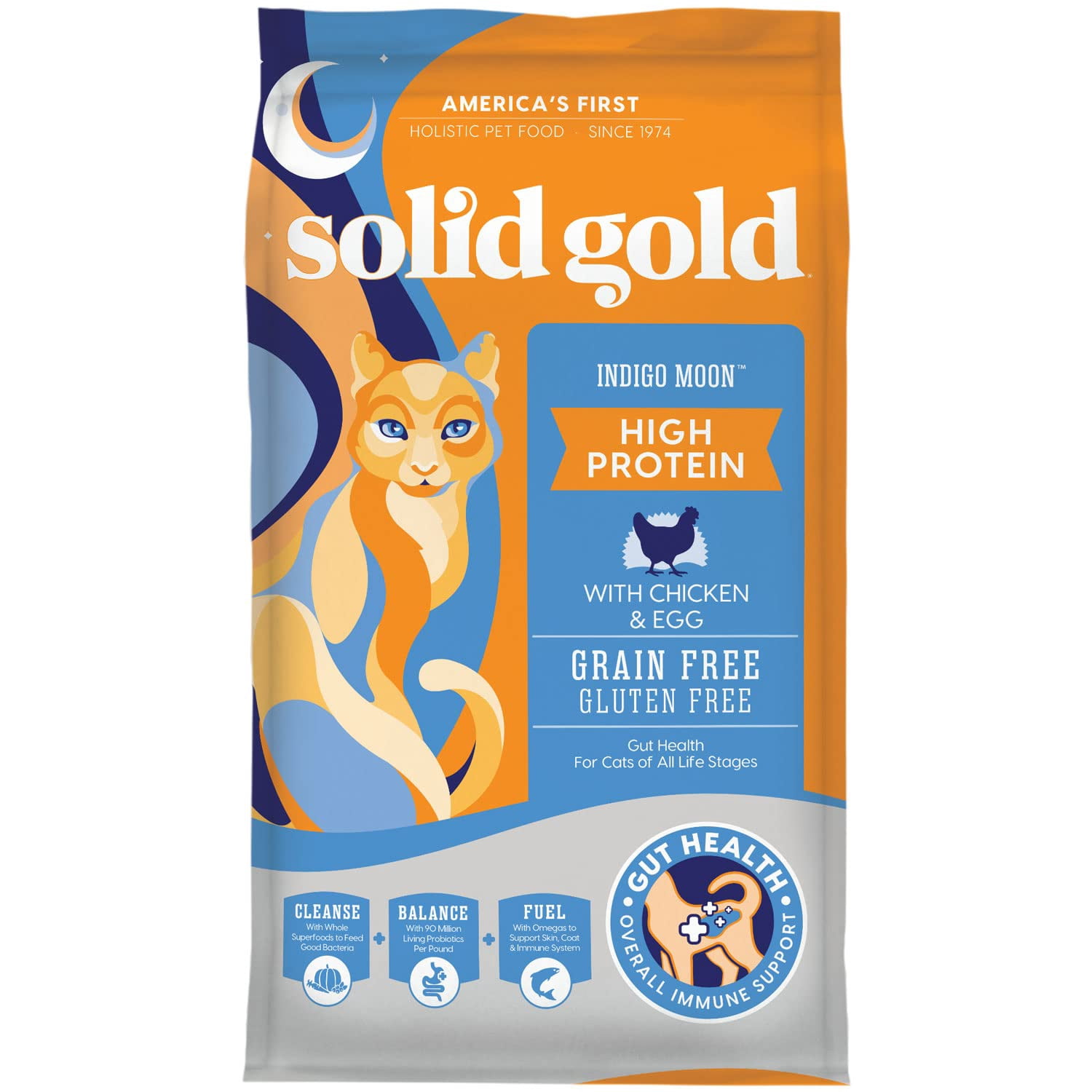 High Protein Dry Cat Food - Indigo Moon Made With Digestive Probiotics ...