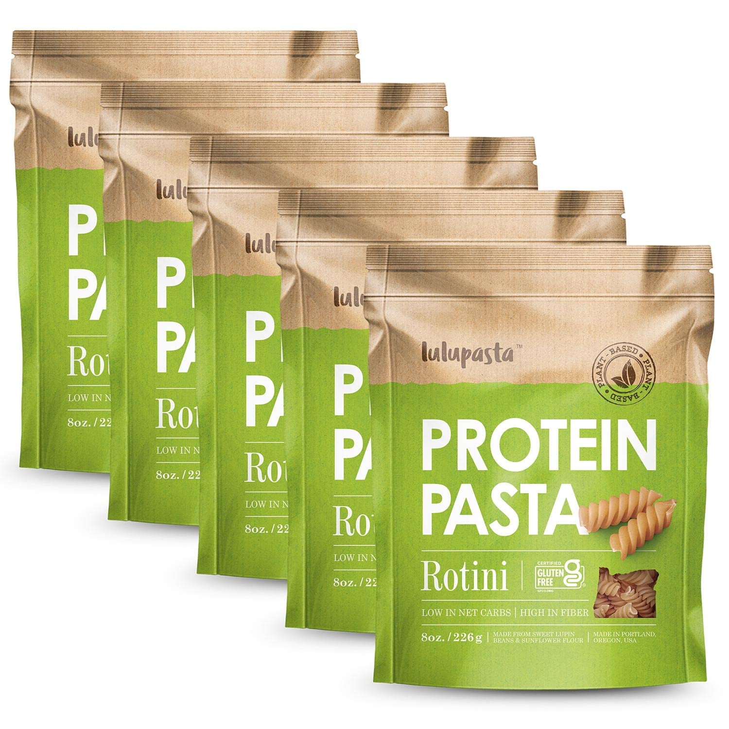 High Protein Pasta, 19g, Made with Lupin Flour & Sunflower Flour, 4g ...