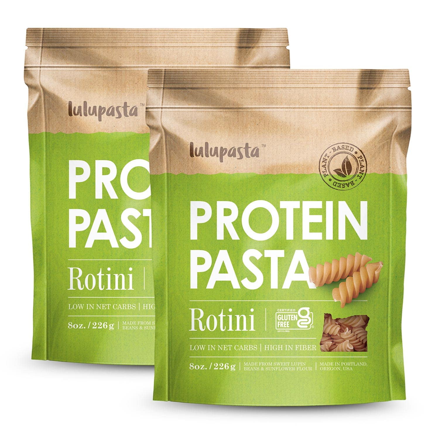 High Protein Pasta, 19g, Made with Lupin Flour & Sunflower Flour, 4g ...
