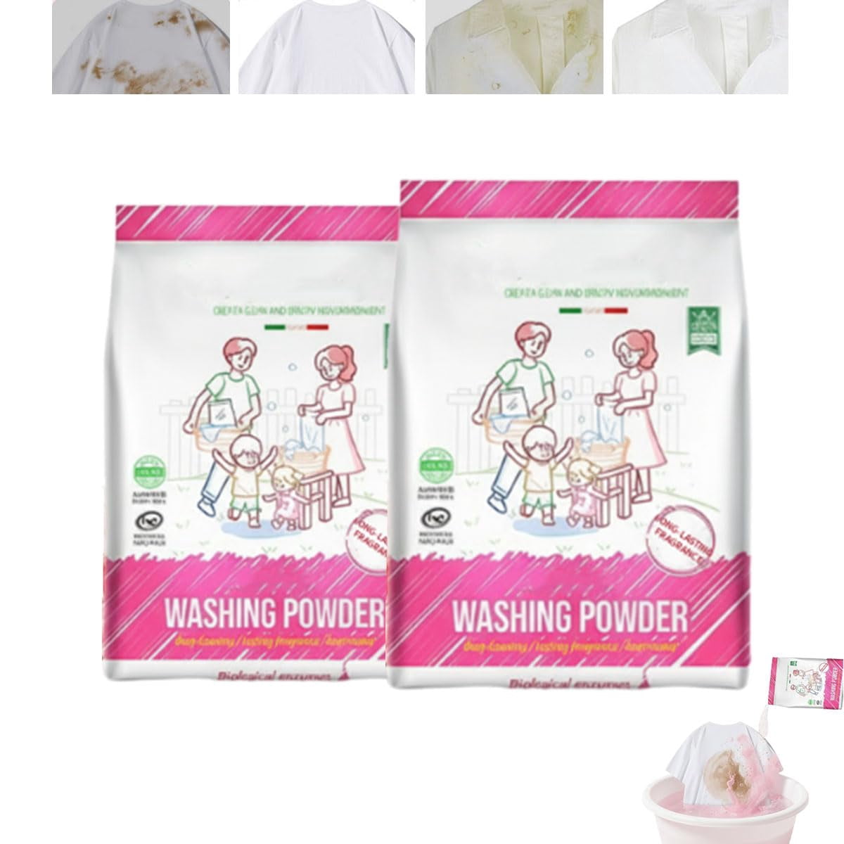 High-Purity Active Washing Powder, Hyper Concentrated Strong Stain ...