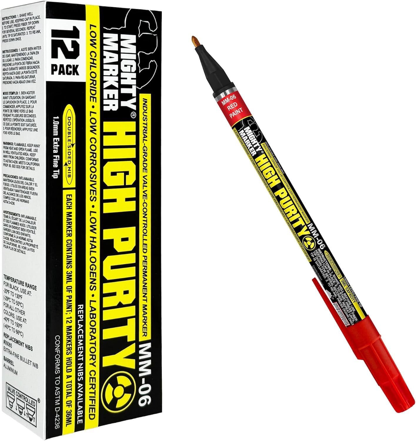 High Purity MM-06 Certified Paint Markers, Extra Fine Tip, Low Halogen ...