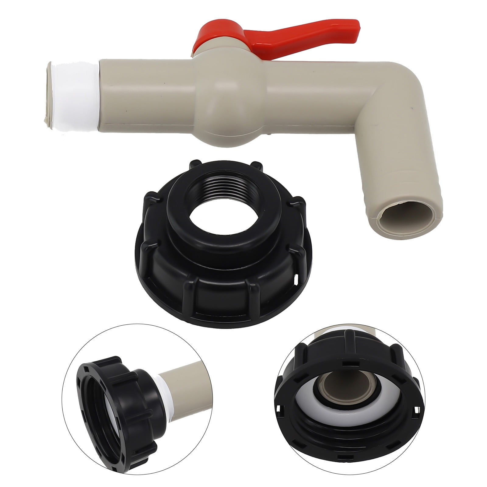 High Quality 1 Inch IBC Container Tap Adapter Accessories for Ball ...