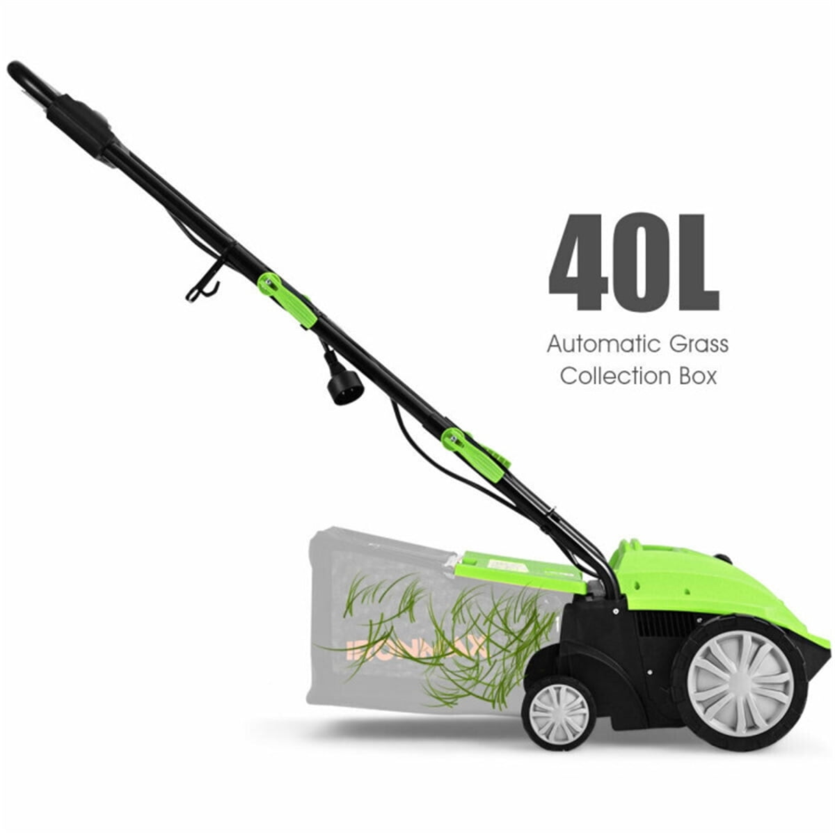 High Quality 13" Electric Lawn Dethatcher w/ Collection Bag and ...