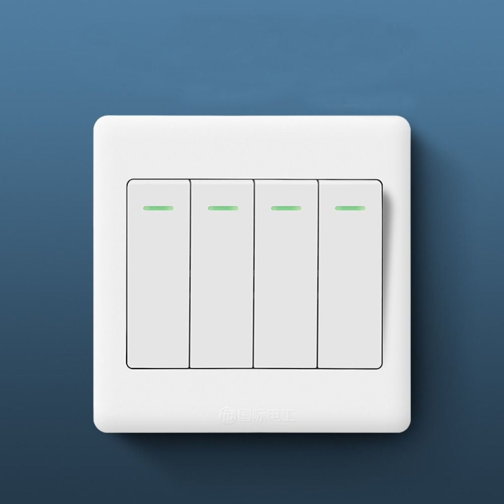 High Quality 1Way Button with Fluorescent Indicator Light Durable Wall ...