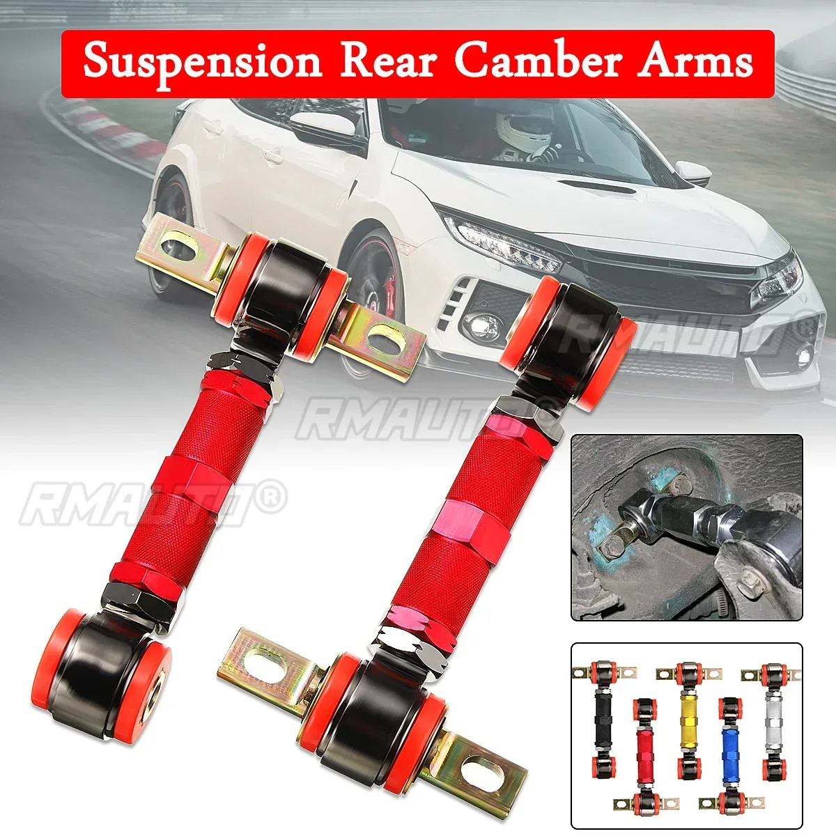 High Quality 1pair Adjustable Racing Rear Suspension Camber Control ...