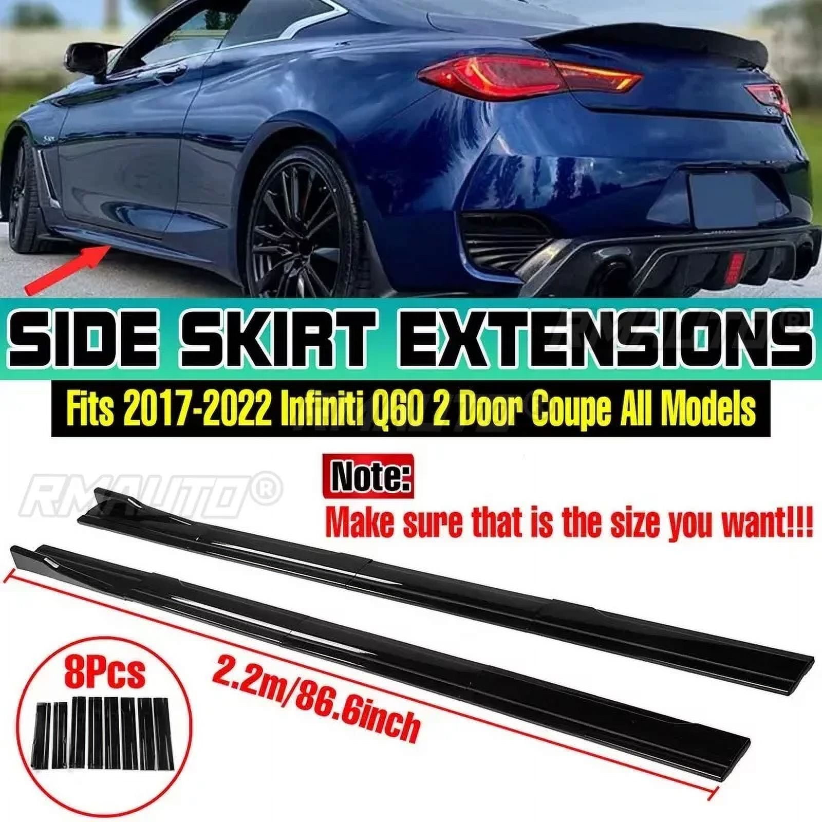 High Quality 2.2m Side Skirts Extension Rocker Splitters Diffuser ...