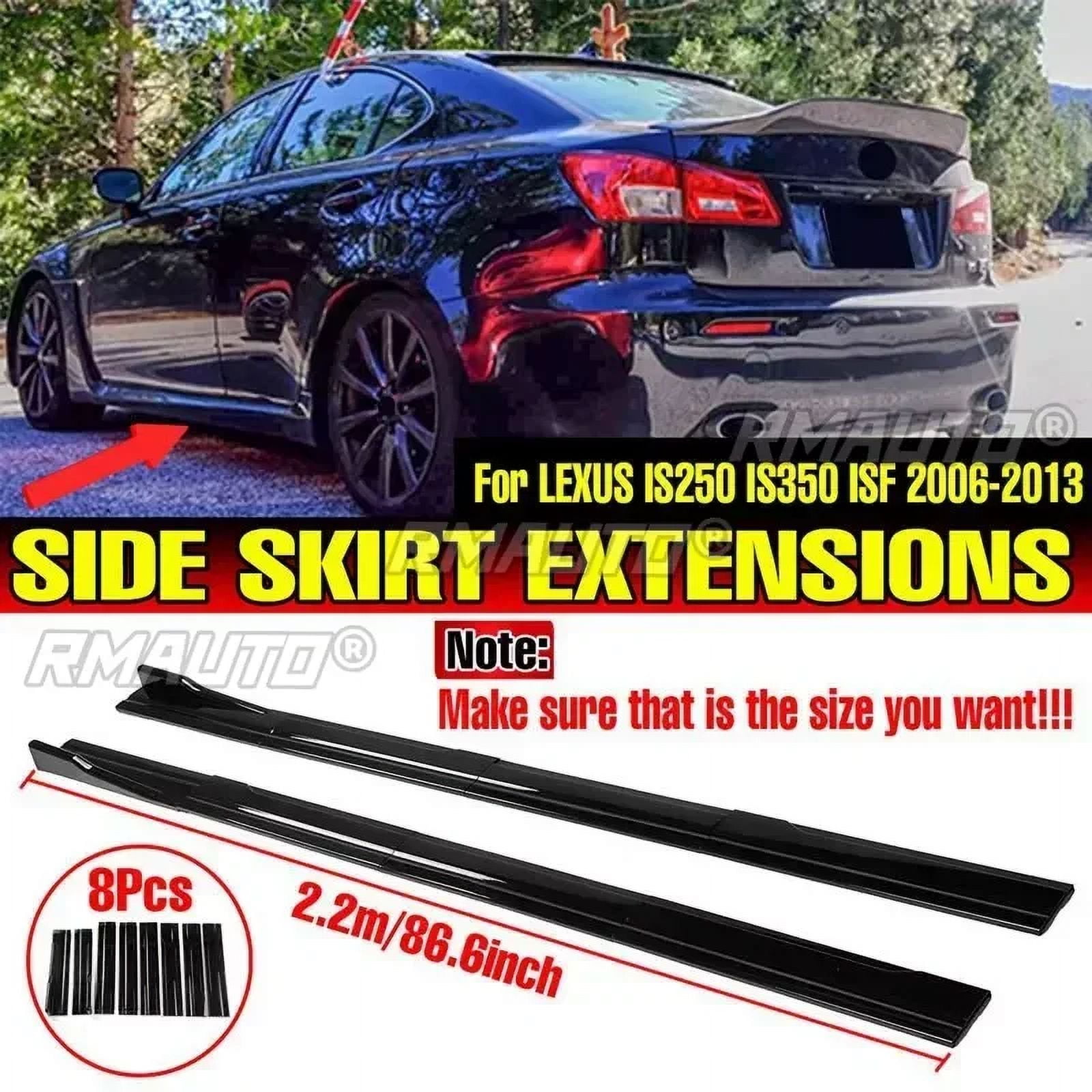 High Quality 2.2m Side Skirts Extension Rocker Splitters Diffuser ...