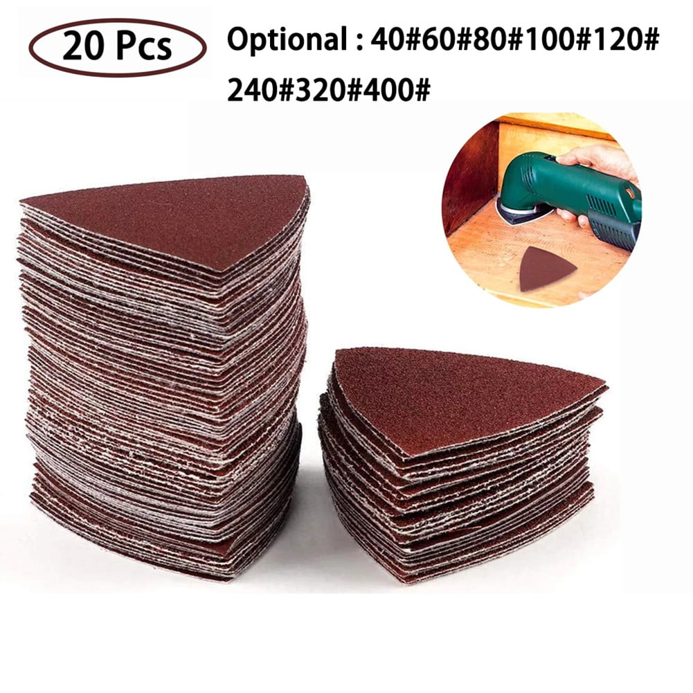 High Quality 20× Triangle Sandpaper Sanding Pad Oscillating Multitool ...