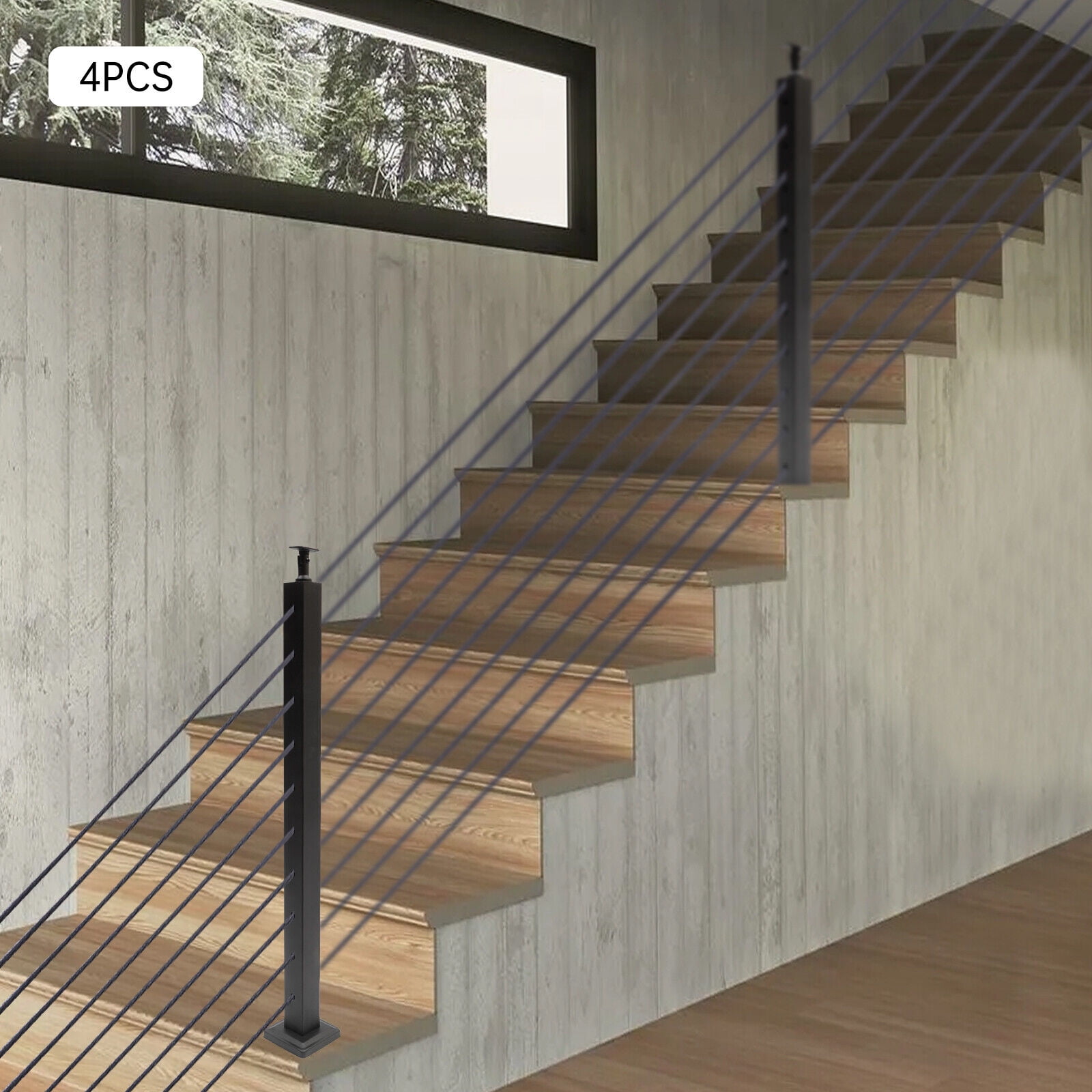 High-Quality 304 Stainless Steel Cable Railing Post for Decks, Stairs ...