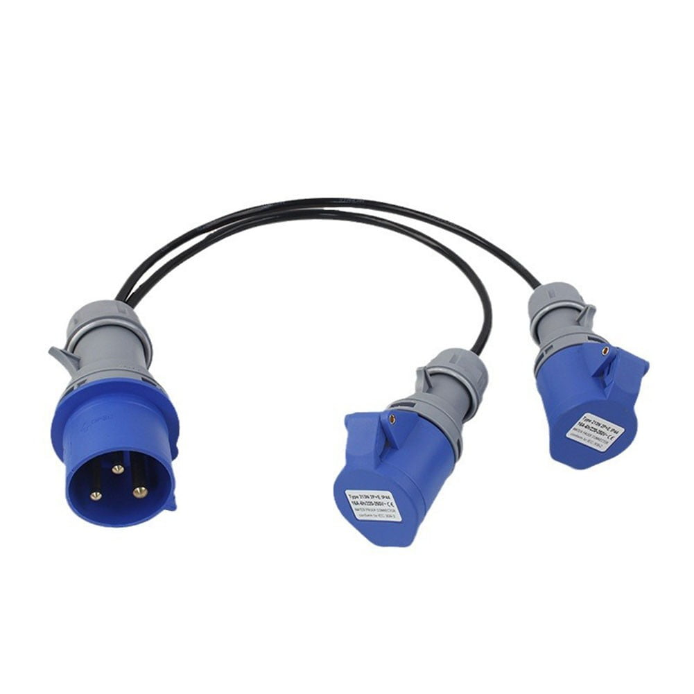 High Quality 32A to Dual 16A Socket 2 Way Splitter Industrial - Walmart.com
