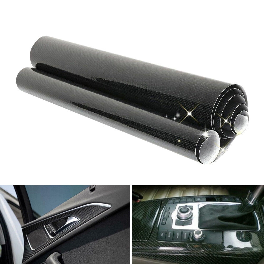 High Quality 5D Gloss Car Carbon Fiber Vinyl Wrap Interior Sticker Film ...