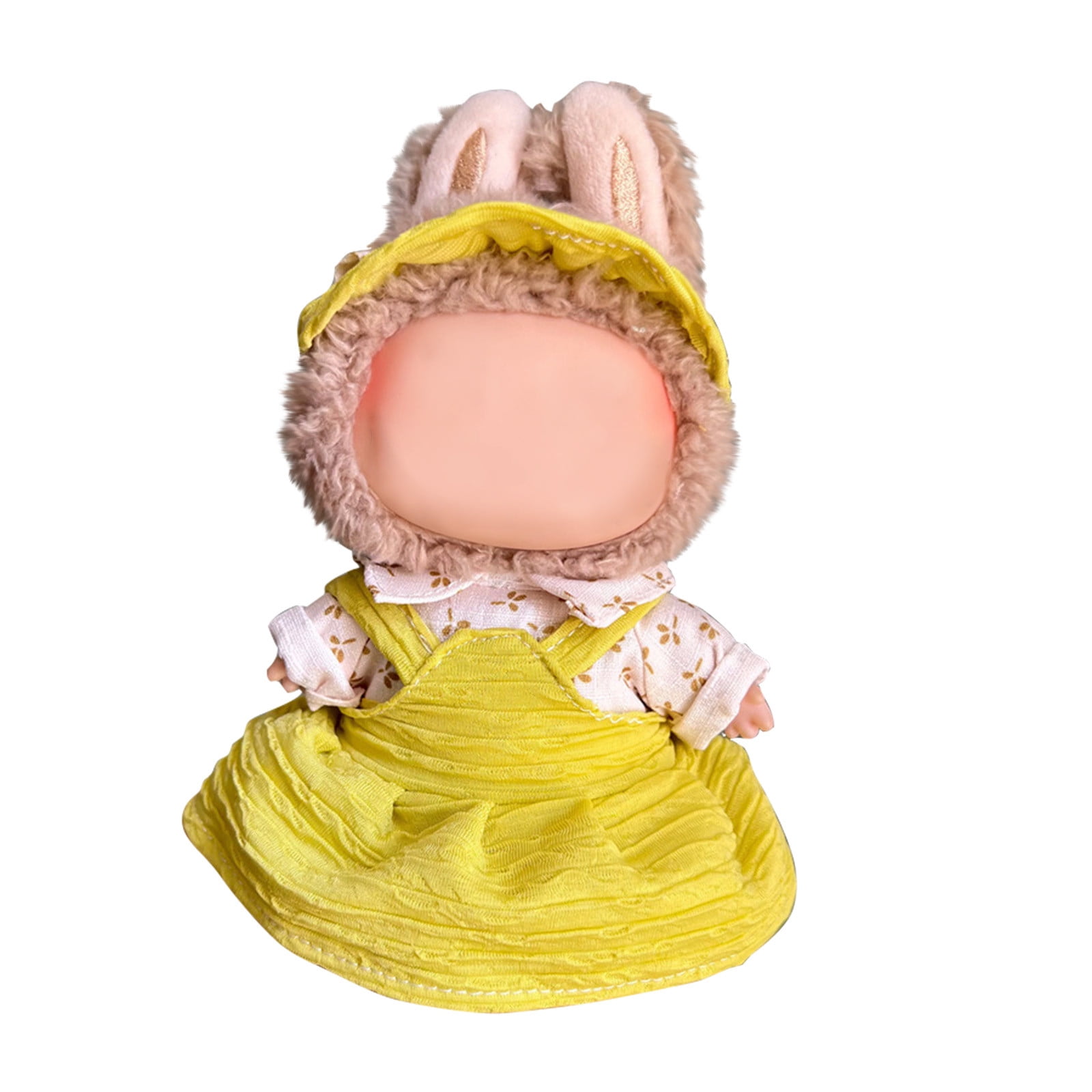 High Quality 6.69 Inch Plush Toy Costume: Cute Doll Hat Dress Ins Style ...