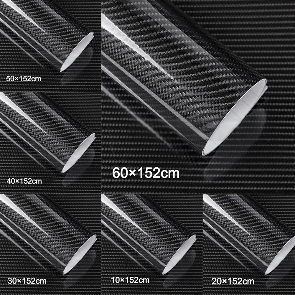 High Quality 7D Premium Car Coated With Super Glossy Black Carbon Fiber ...