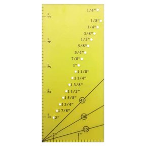 Slotted Quilting Ruler Square Acrylic Fabric Cutting Clear Mark Non ...