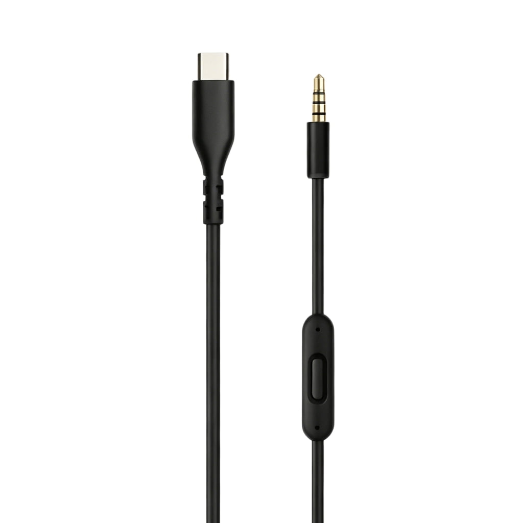 High Quality Audiliary Cord Type C 3.5mm For Headphones Black White ...