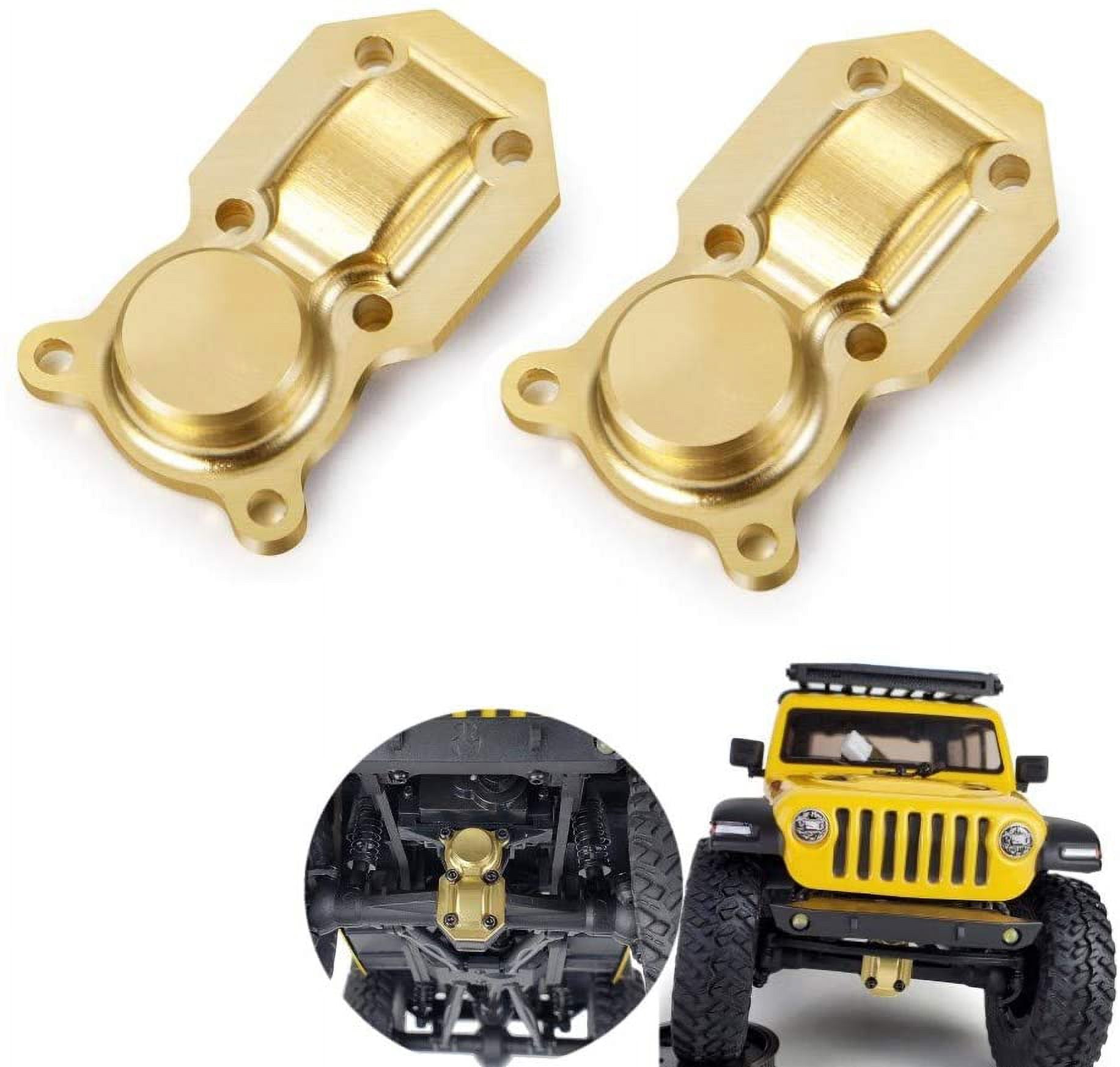 High-Quality Brass 2pcs Front/Rear Axle Diff Cover for Axial SCX24 ...