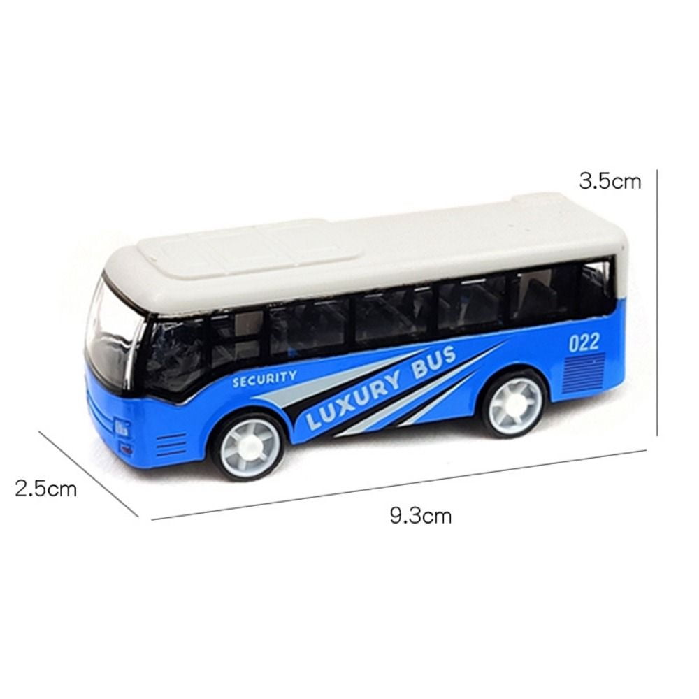 High Quality Bus Shape Ornaments Vehicle Model Alloy Bus Model Extended ...