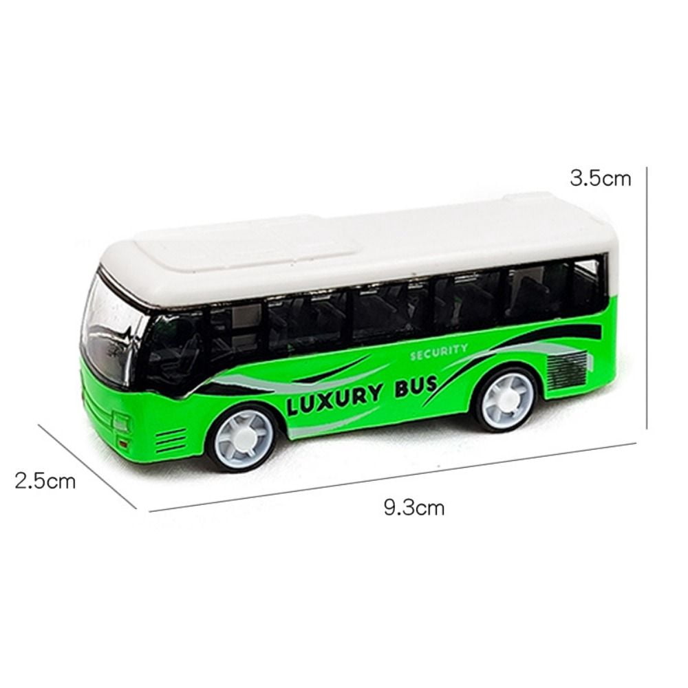 High Quality Bus Shape Ornaments Vehicle Model Alloy Bus Model Extended ...