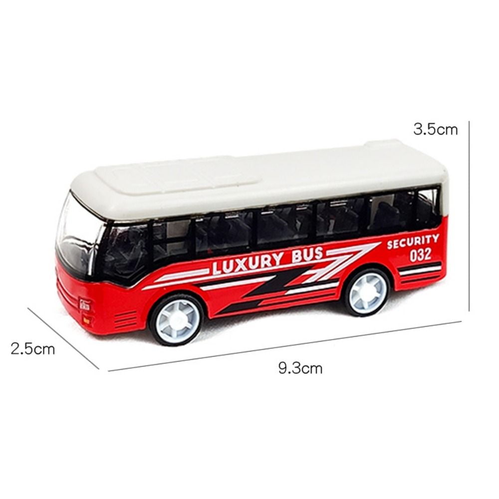 High Quality Bus Shape Ornaments Vehicle Model Alloy Bus Model Extended ...