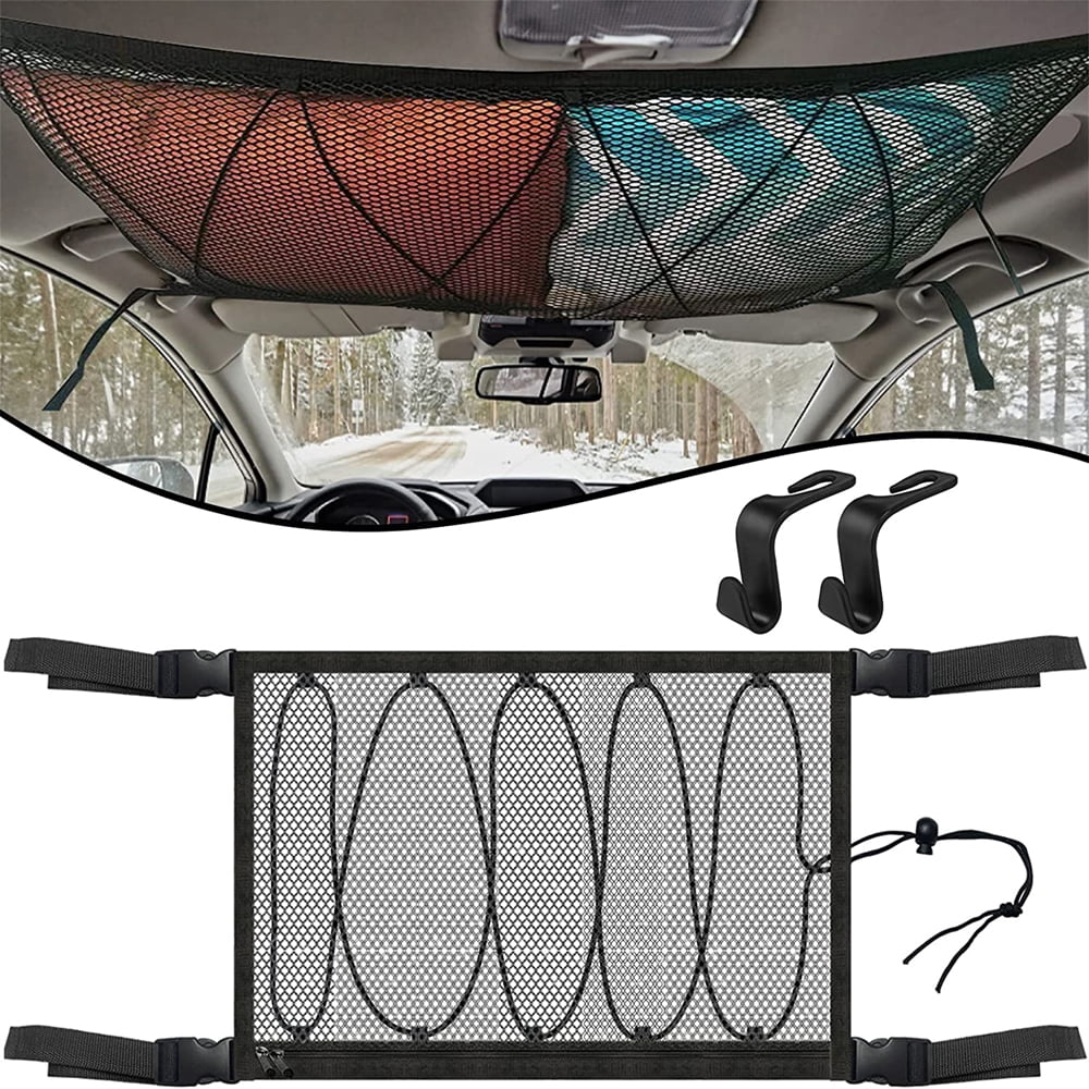 High-Quality Car Ceiling Cargo Net, Double-Layer Mesh Fabric Ensures ...
