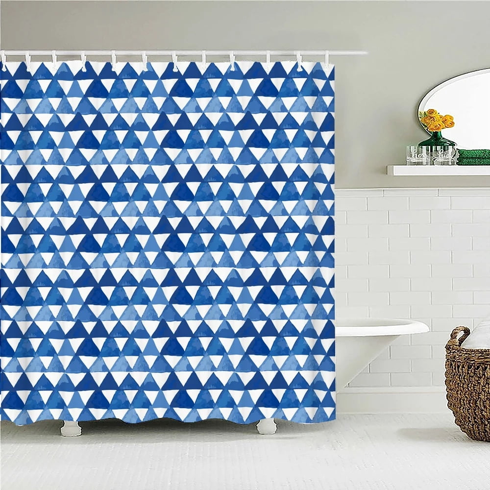 High Quality Cartoon Geometry Printed Fabric Shower Curtains Bath ...