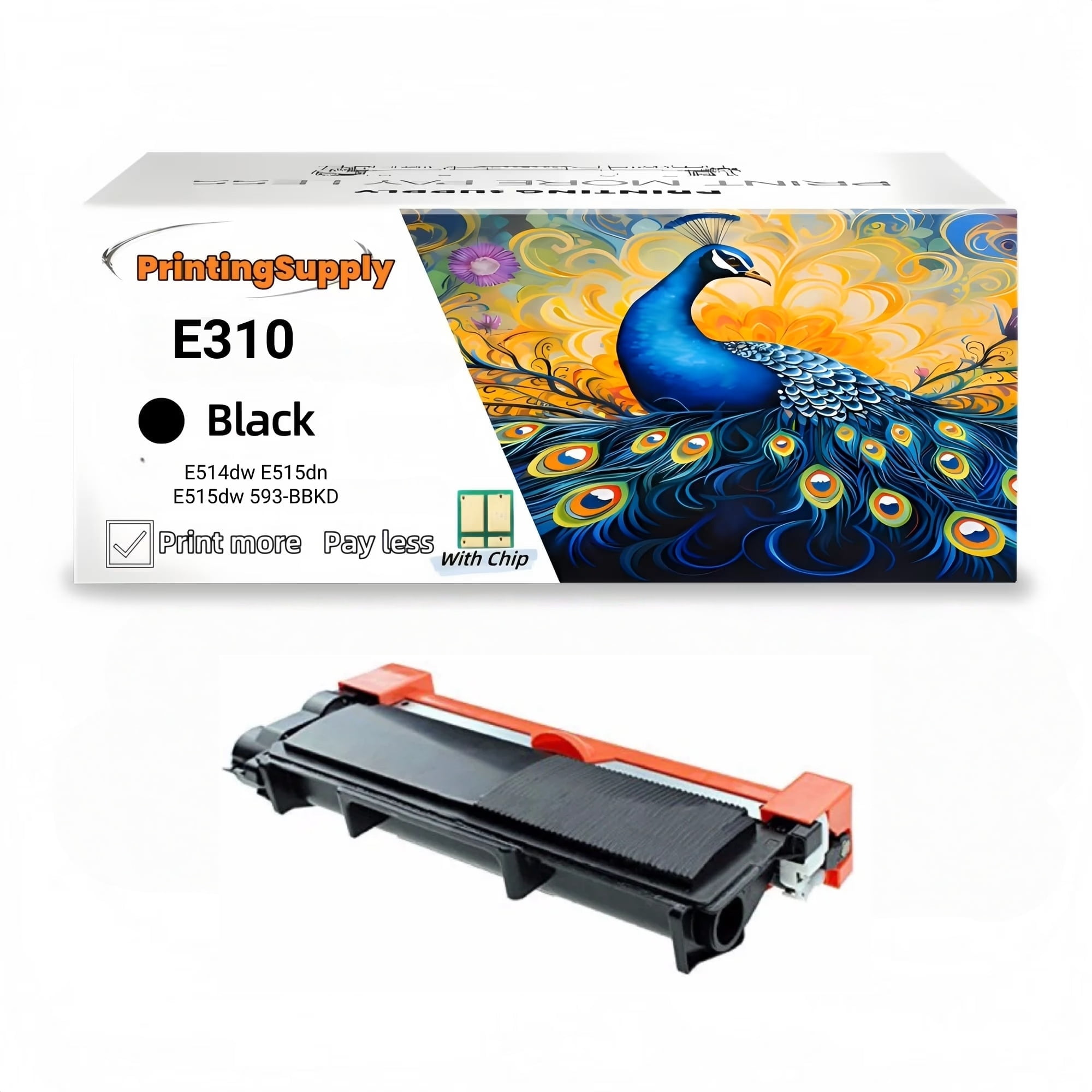 Dell E310 E514dw E515dn E515dw High-Quality Compatible Black Toner ...