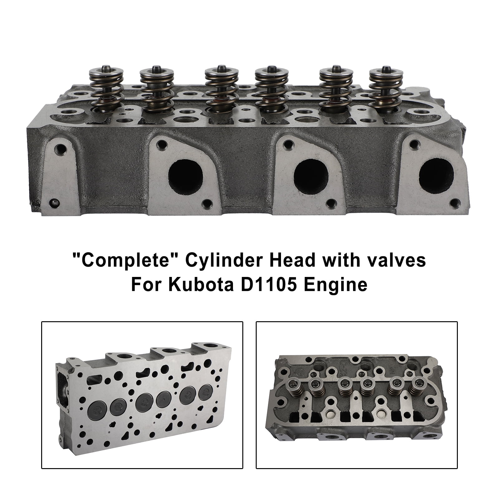 High Quality "Complete" Cylinder Head With Valves For Kubota D1105 ...