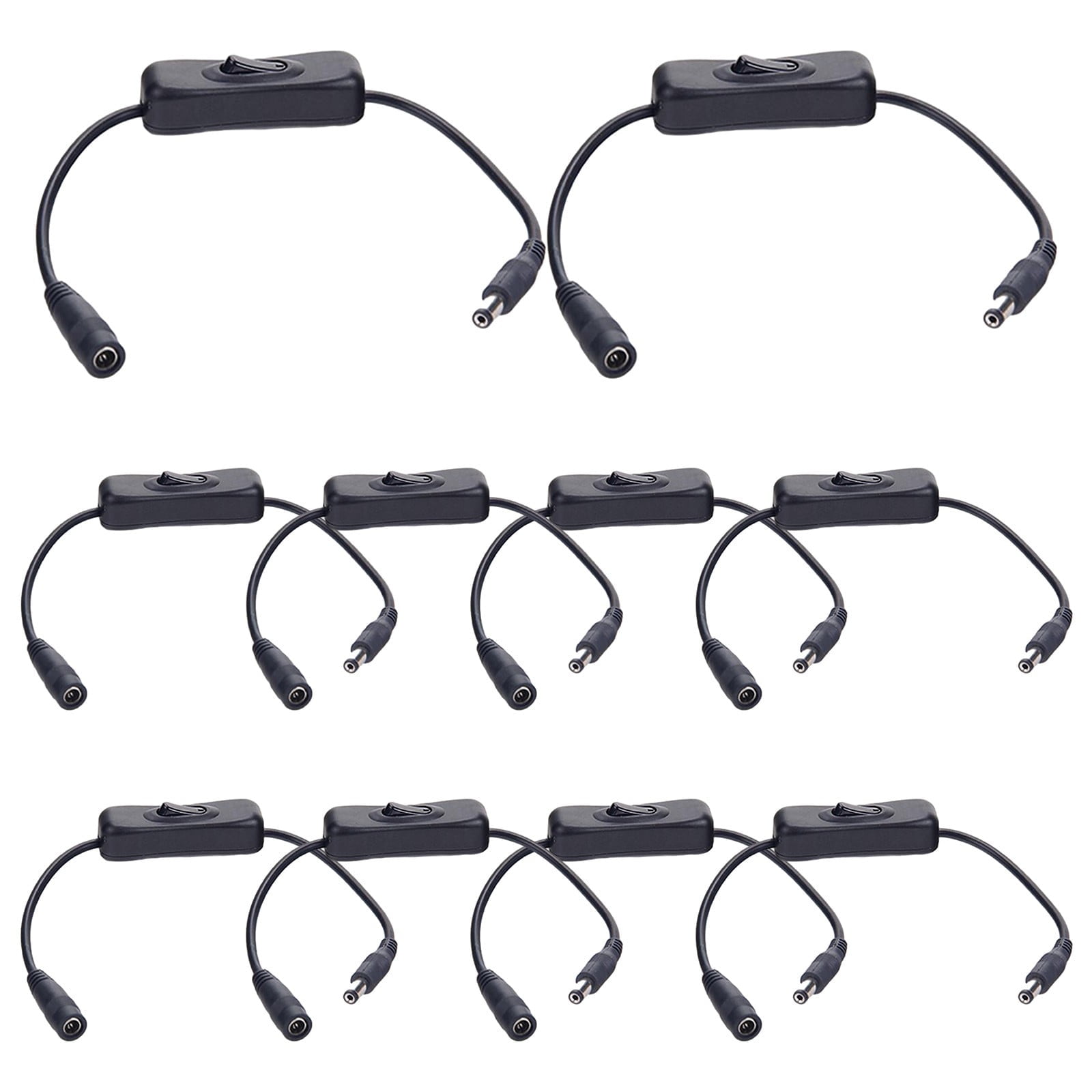 High-Quality DC Male Female Connector 5.5*2.1mm for 12V 24V LED Adapter ...