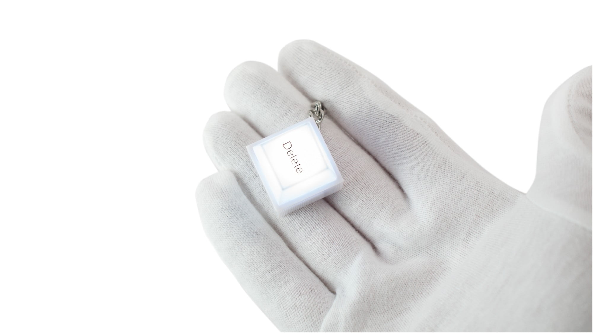 High-Quality Delete Key Keychain for Keyboard Push Feel with Light LED ...