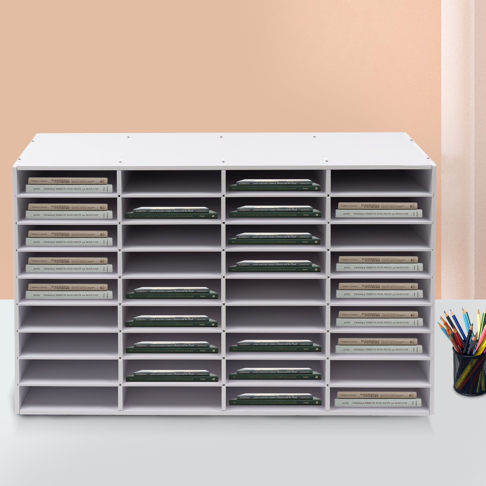 High-Quality Desktop File Organiser with 36 Spacious Compartments, 176 ...