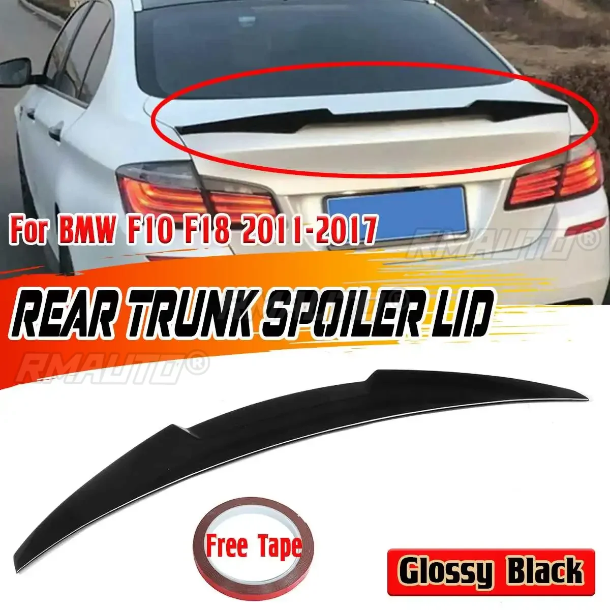 High Quality F10 Car Rear Wing Trunk Lip For BMW F10 5 Series 2011-2017 ...