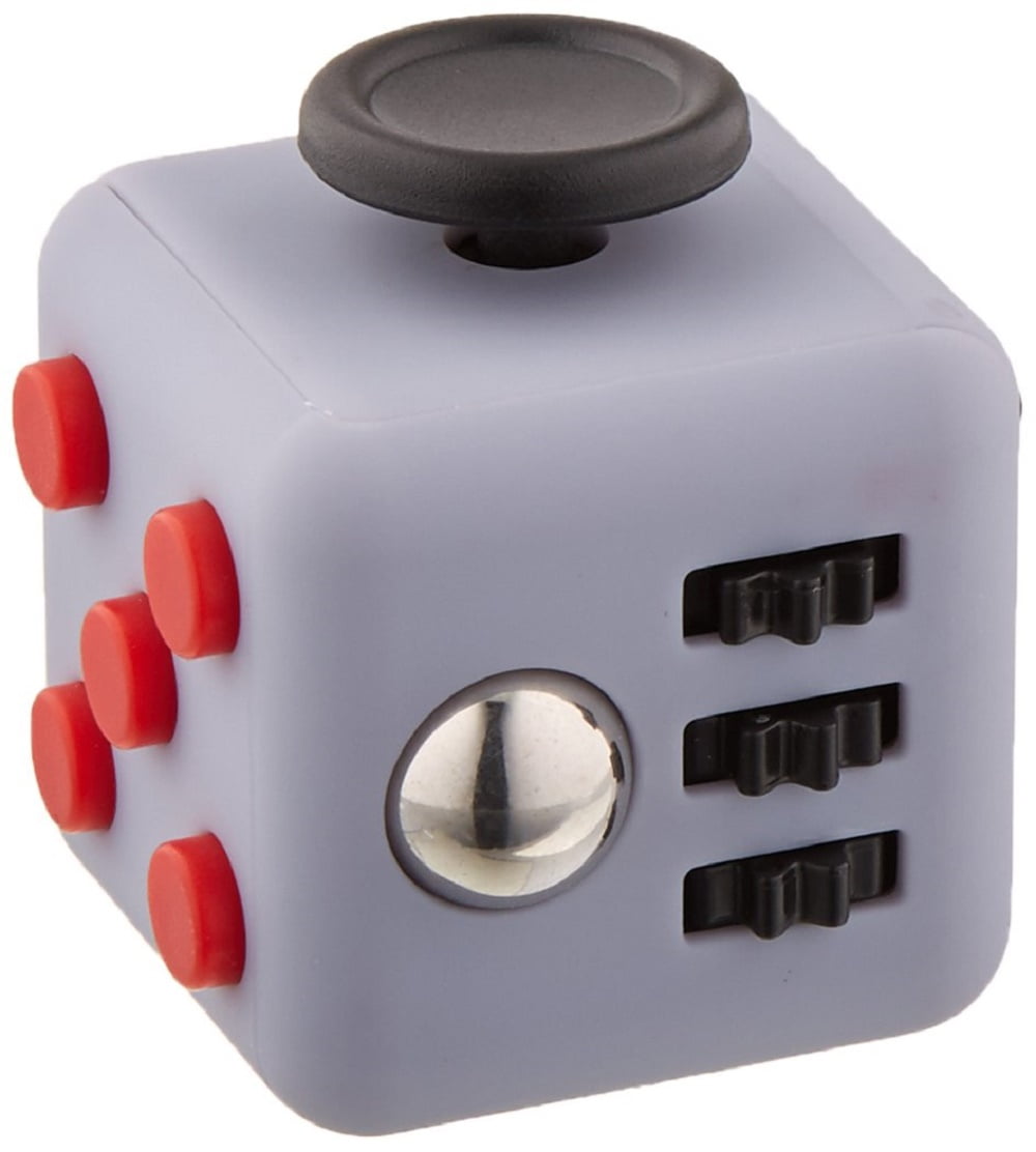 ToysDiva High Quality Portable Fidget Cube Gray Black Red - Focused ...