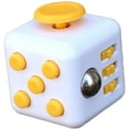 Fidget Cube - White and Yellow Focused with High Quality Toy - Walmart.com