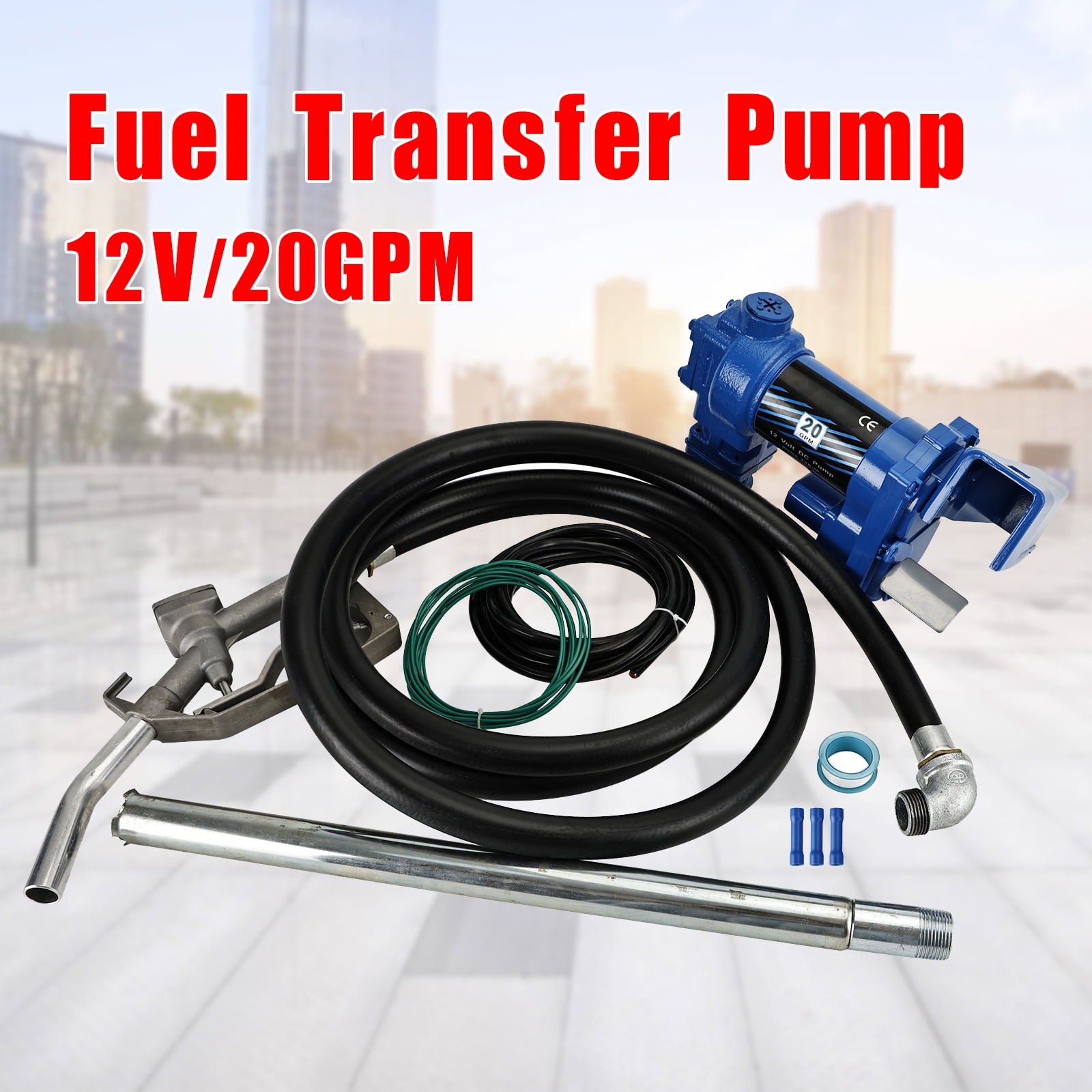 High Quality Fuel Transfer Pump 12Volt 20 GPM Diesel Gas Gasoline ...