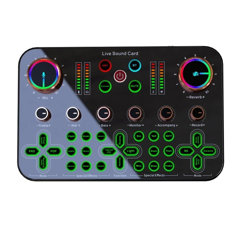 High Quality Live Sound Card Audio Interface Mixer DJ Digital Effect ...