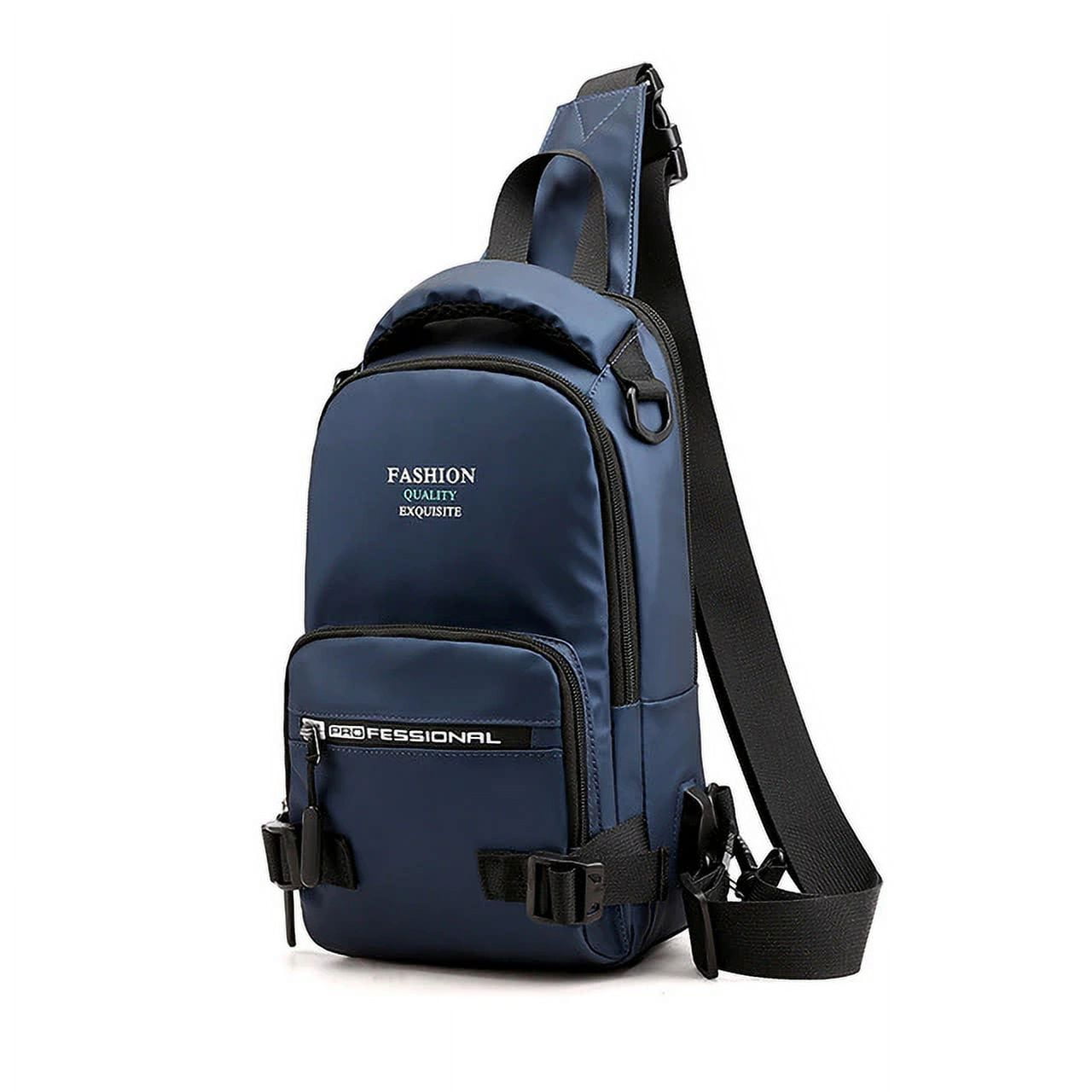 High Quality Male Nylon Knapsack Daypack Messenger Chest Bags with USB ...